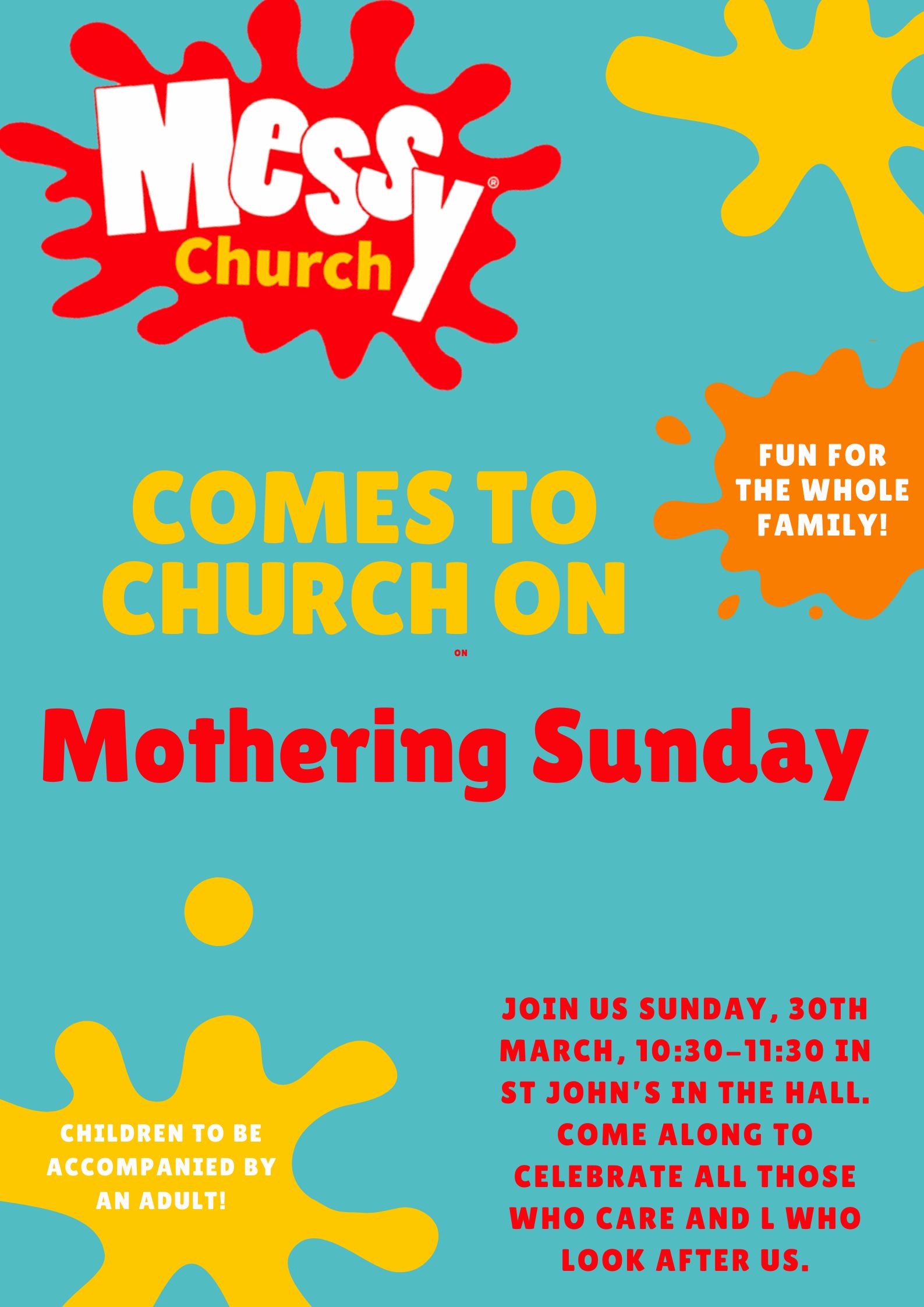 Messy Church comes to Church on Mothering Sunday – An Engaging Faith ...